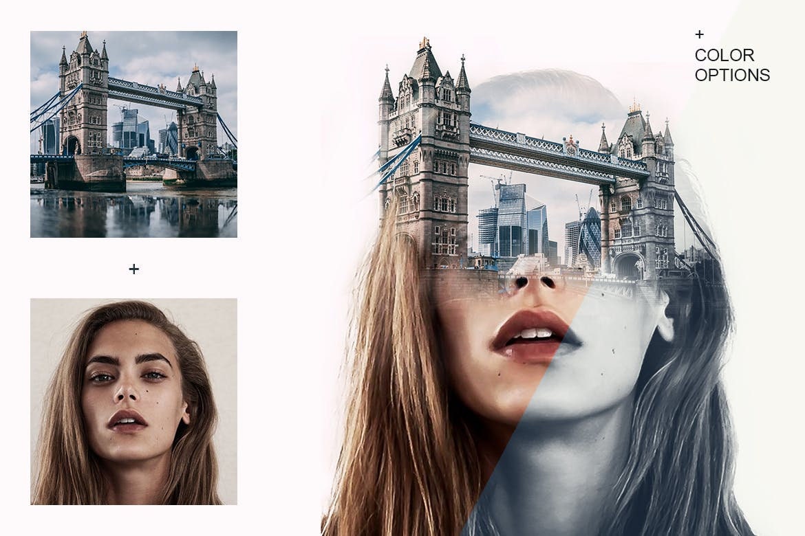 Double Exposure Photoshop Action || Photo Editing Tools, Photoshop ...
