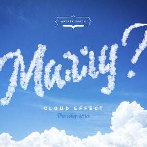 Cloud Text Photoshop Action || Photo Editing Tools, Photoshop Addon ...