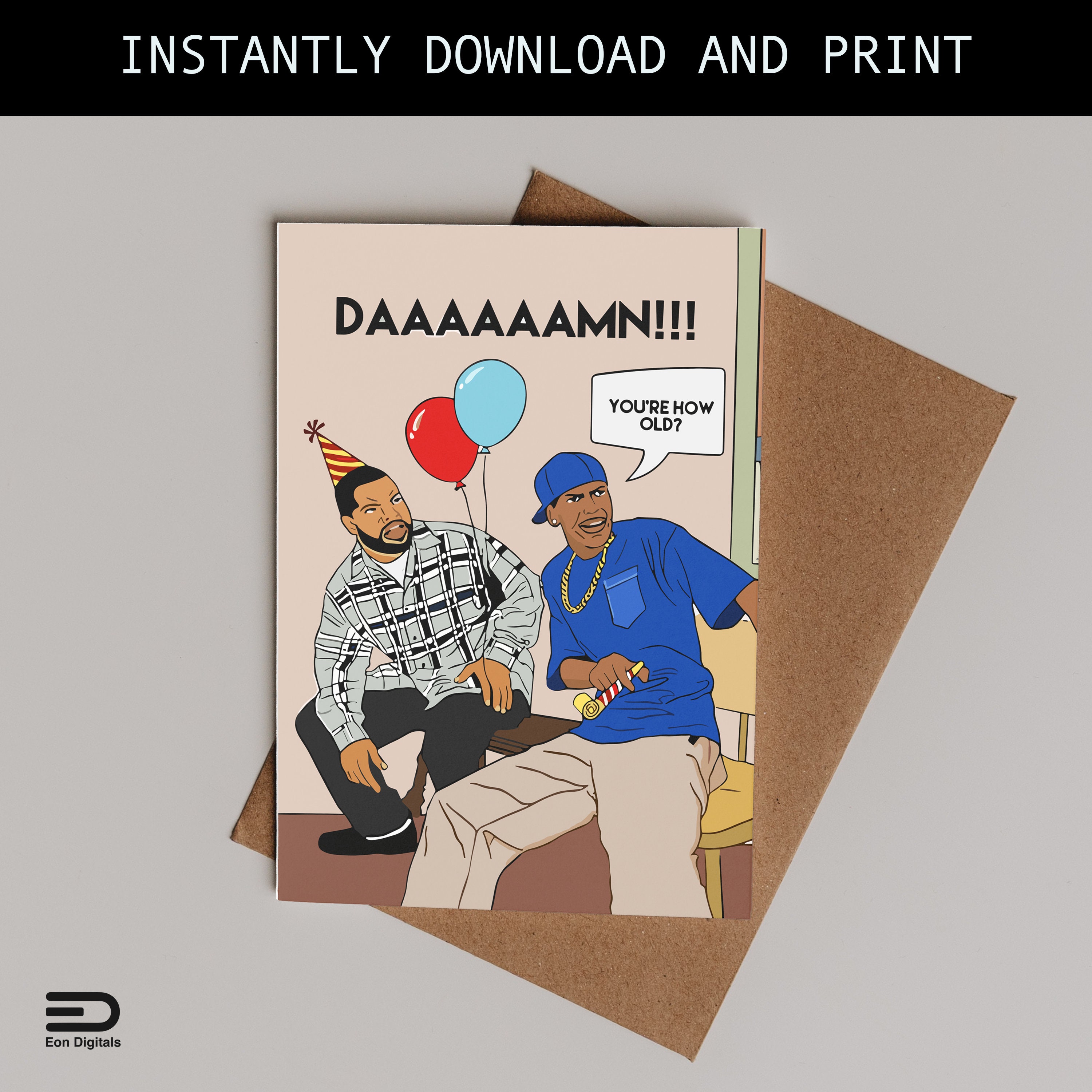 Funny Friday Birthday Card | Funny Birthday Cards, Digital Card, for ...