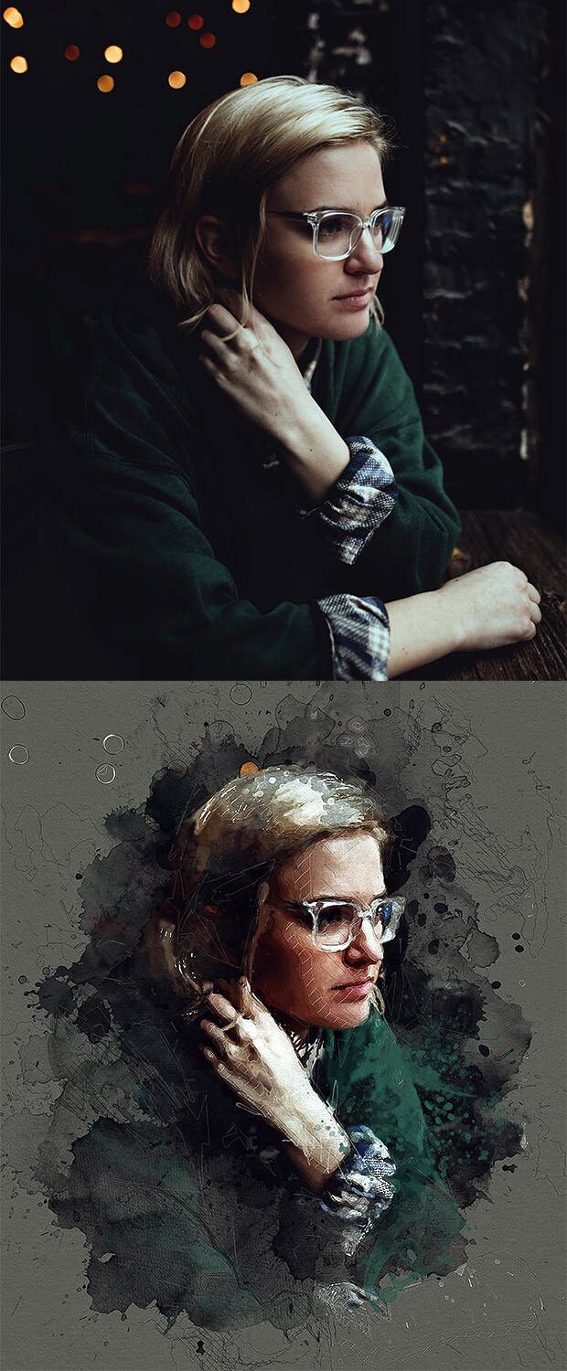 Mixed Media Photoshop Action || Photo Editing Tools, Photoshop Addon ...
