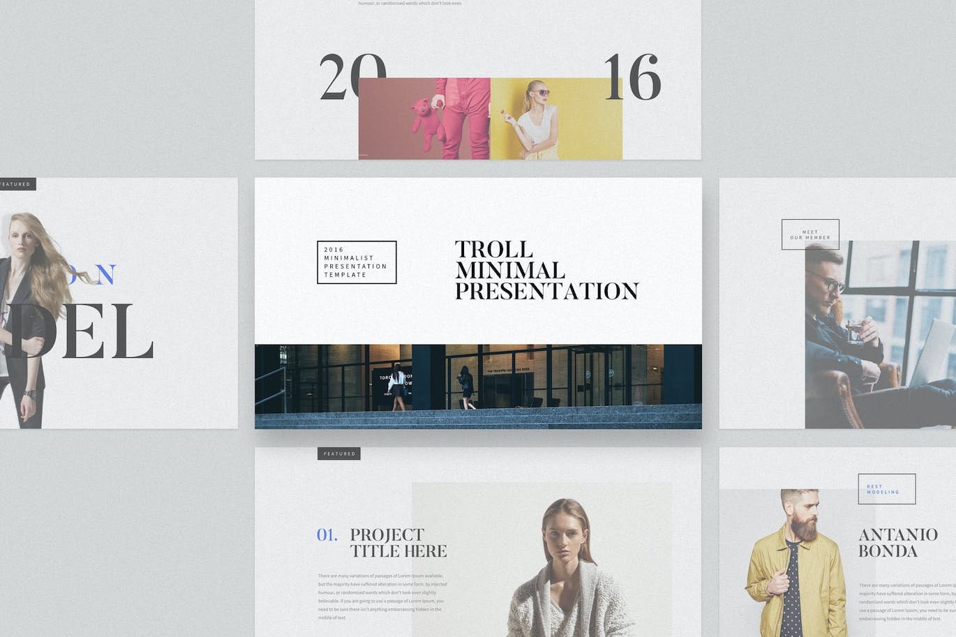 Troll Minimal Keynote Presentation Template || Keynote, Presentation ...
