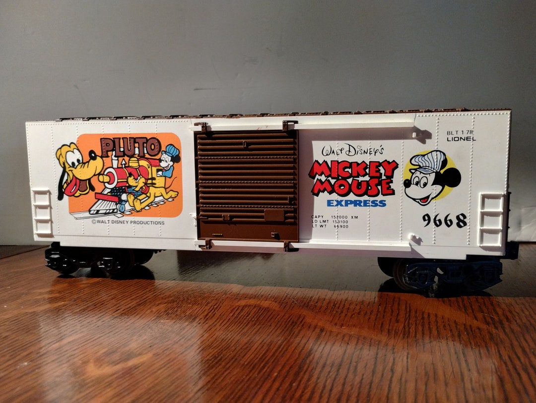 Vintage 1977 Original Walt Disney Toy Train Box Car Mickey Mouse ...