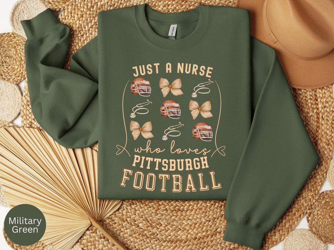 Steelers Football Nurse Sweatshirt: RN Gift, Pittsburgh NFL Shirt - Etsy