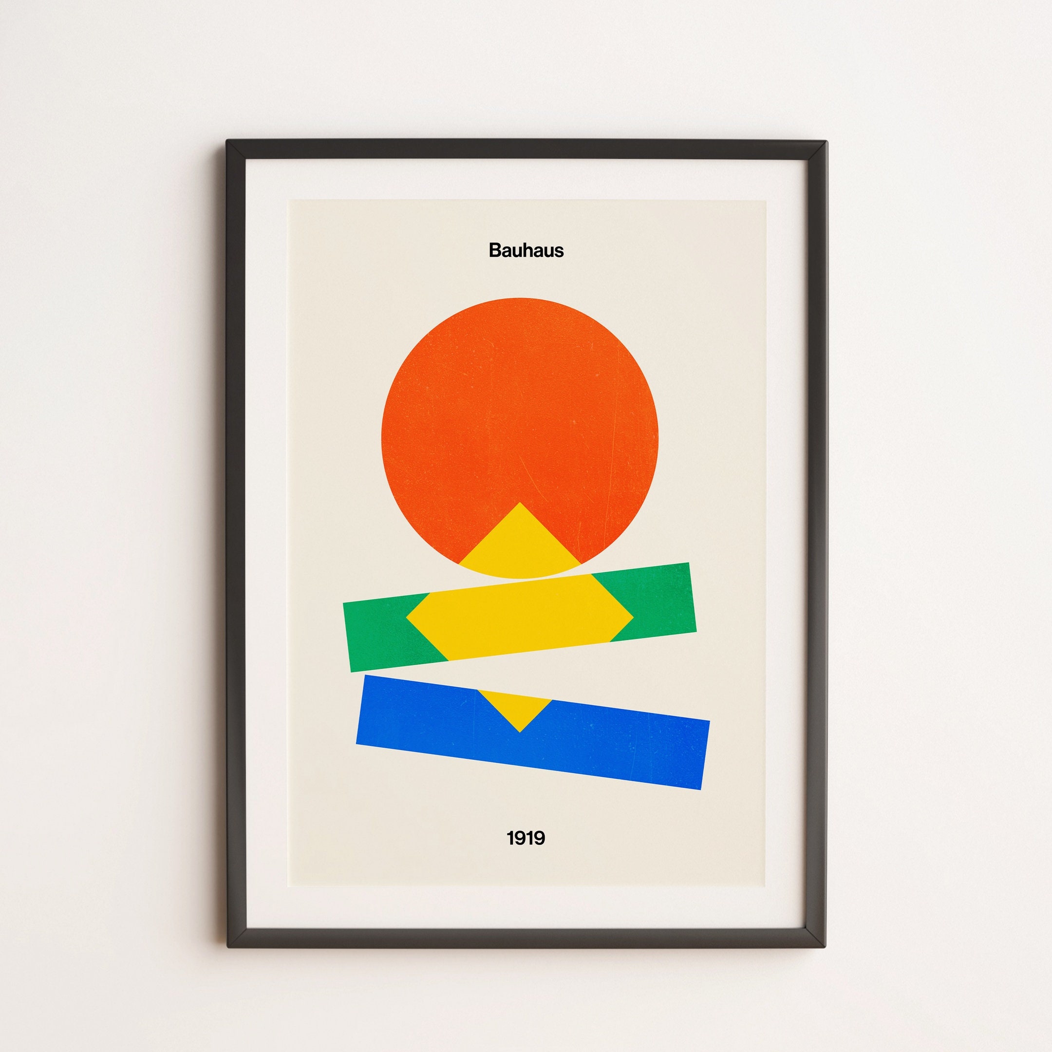 Balance: Bauhaus 1919 Exhibition 02 Retro Colorful Mid Century Abstract ...
