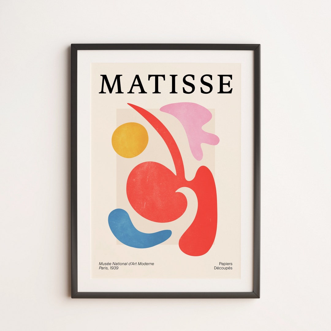 Abstract Shapes: Matisse Paper Cutouts III | Retro Matisse Colorful Mid ...