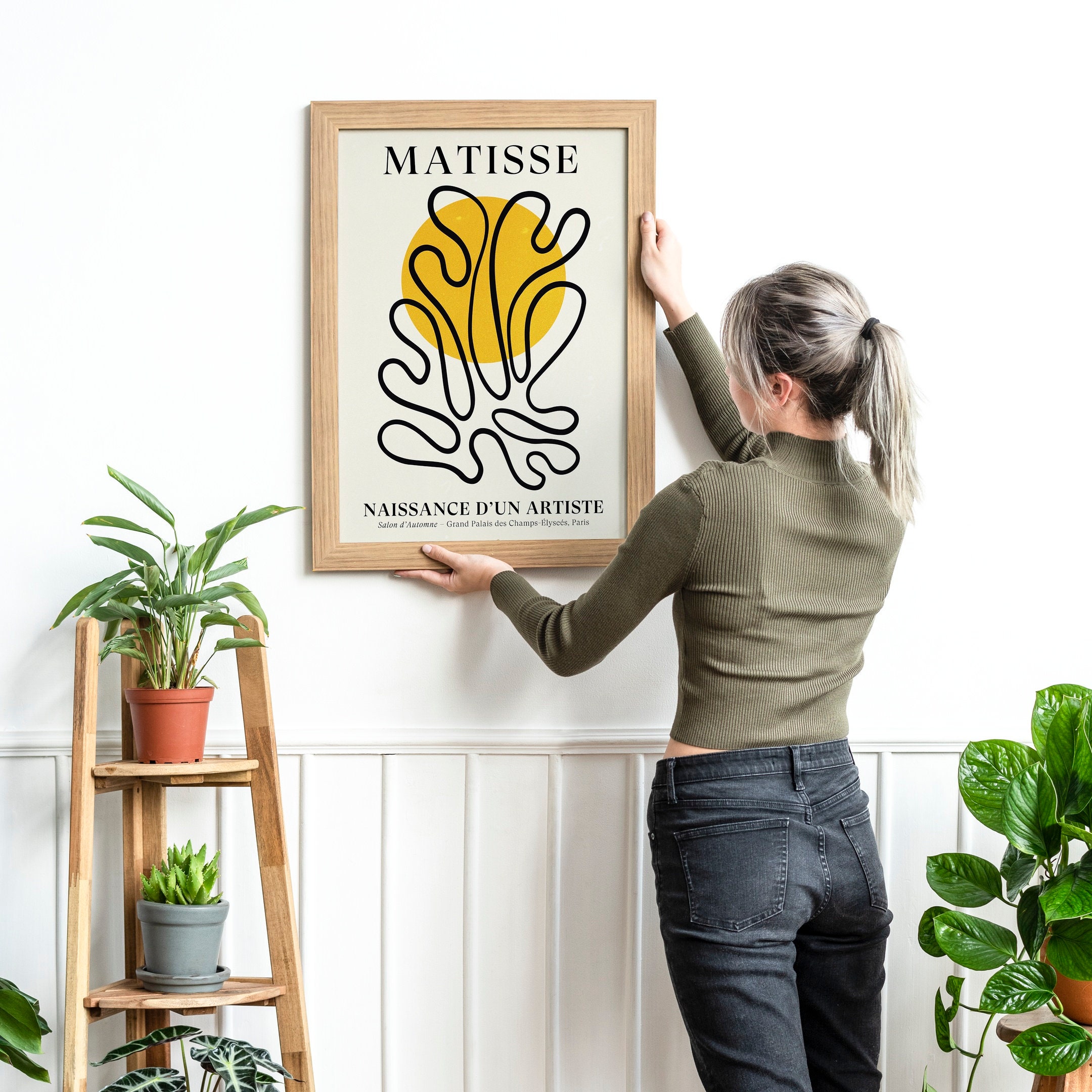 Sun Leaf: Matisse Edition Retro Matisse Colorful Mid Century Abstract ...