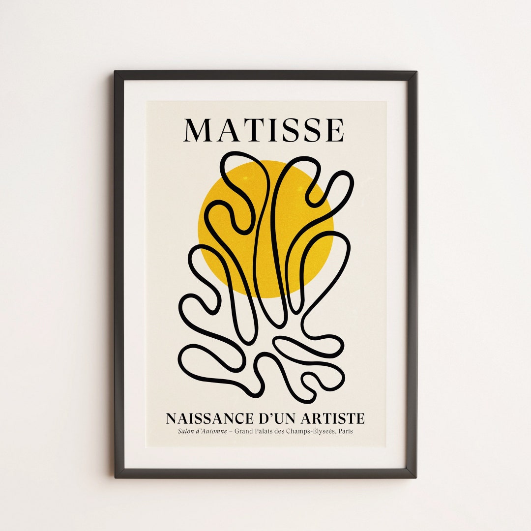 Sun Leaf: Matisse Edition | Retro Matisse Colorful Mid Century Abstract ...