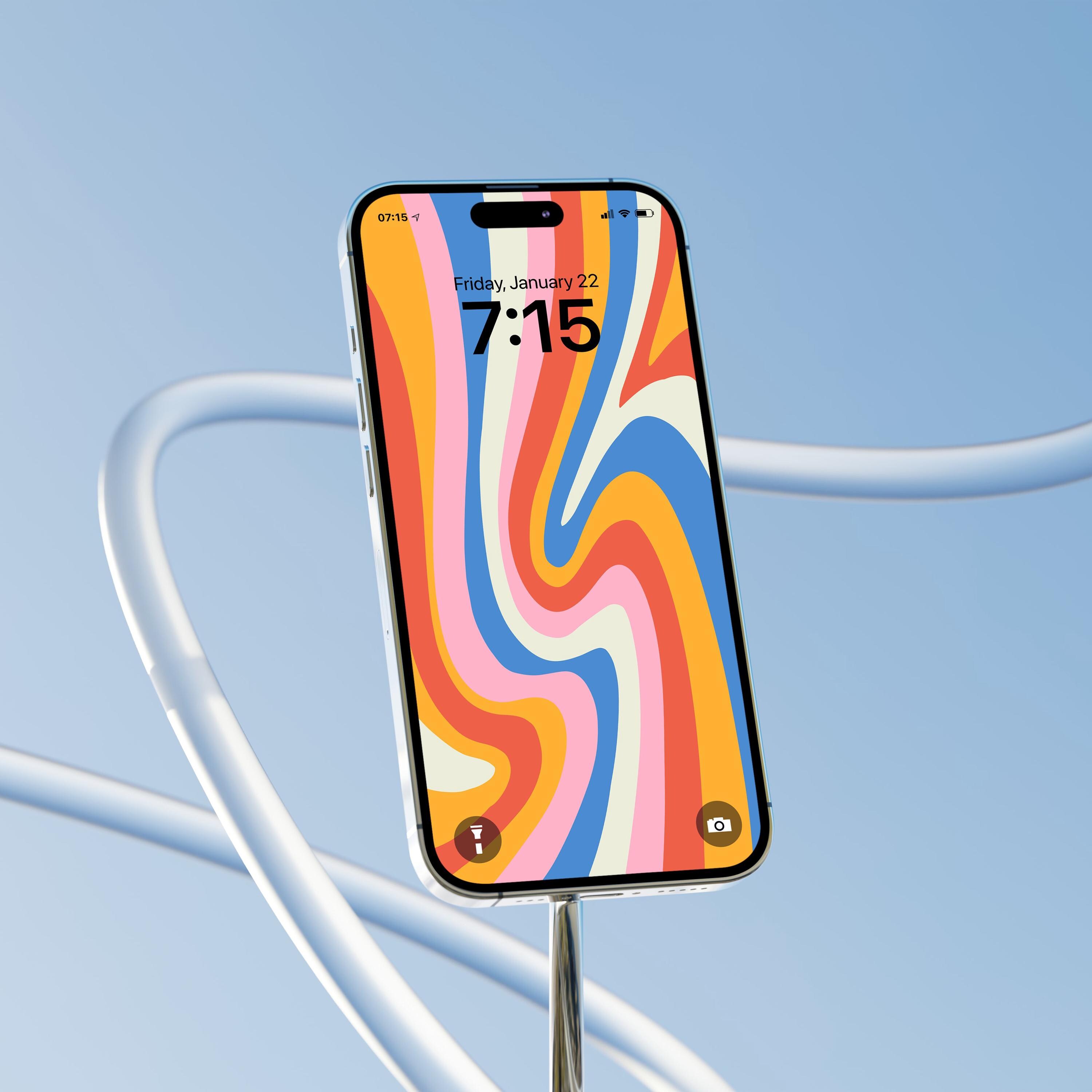 Retrowave: Retro Mid Century Phone Wallpaper Aesthetic, Set of 10 ...