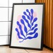 Blue Matisse Ferns I | Retro Matisse Paper Cutouts Colorful Flower Mid ...