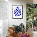Blue Matisse Ferns I | Retro Matisse Paper Cutouts Colorful Flower Mid ...