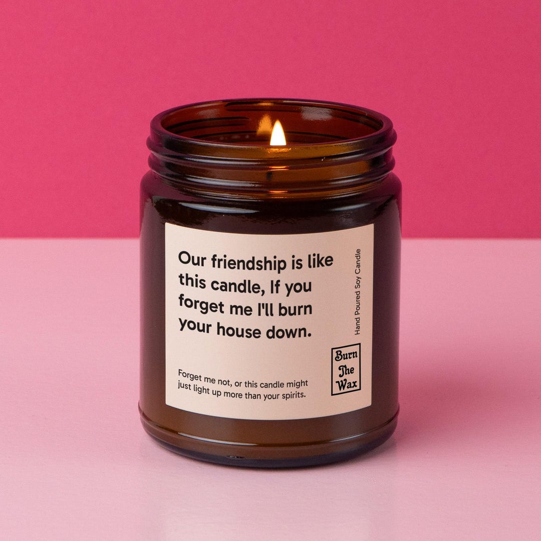 Our Friendship is Like This Candle | Personalized Gift for Friend ...