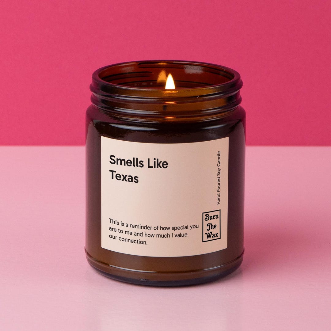 Smells Like Texas Soy Candle | Texas Candle, Decoration Gift, Moving to ...