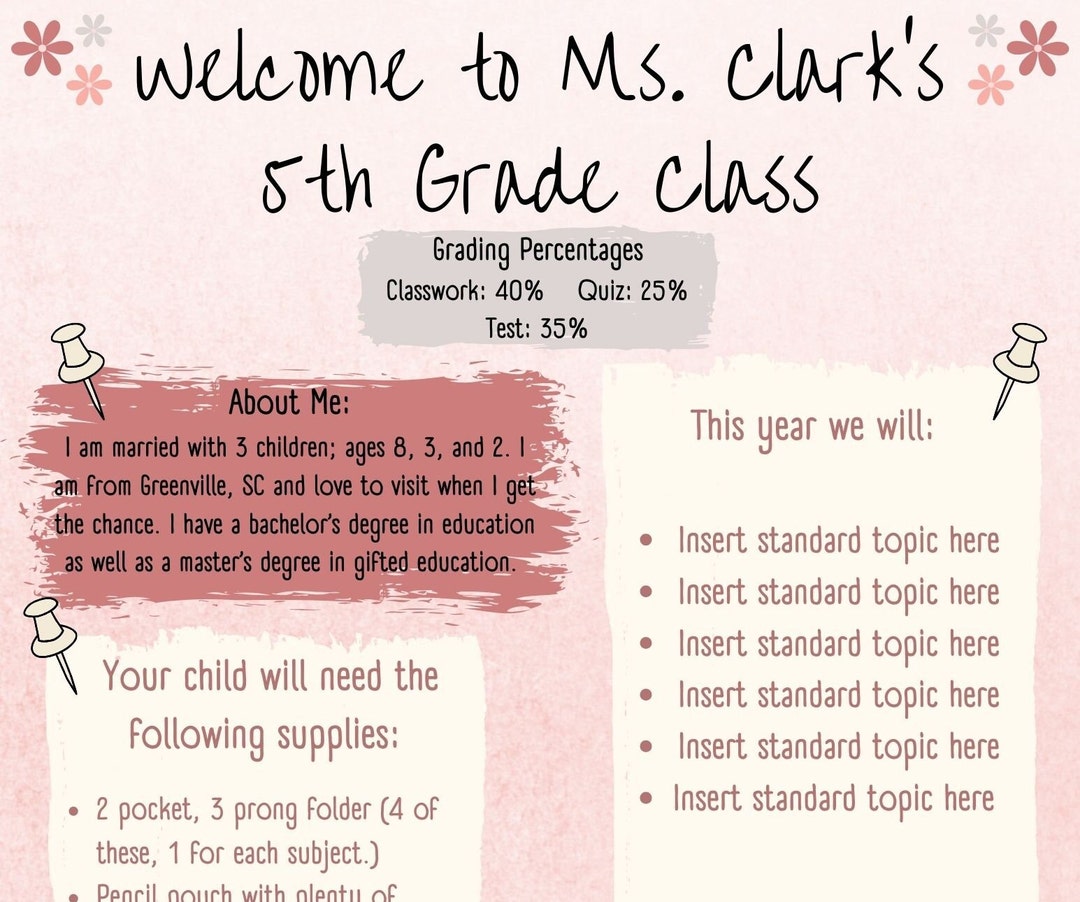 Classroom Welcome Letter - Teachers - Etsy