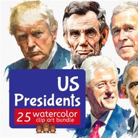 KPM Presidents Day Digital Clip Art COMBO - Etsy