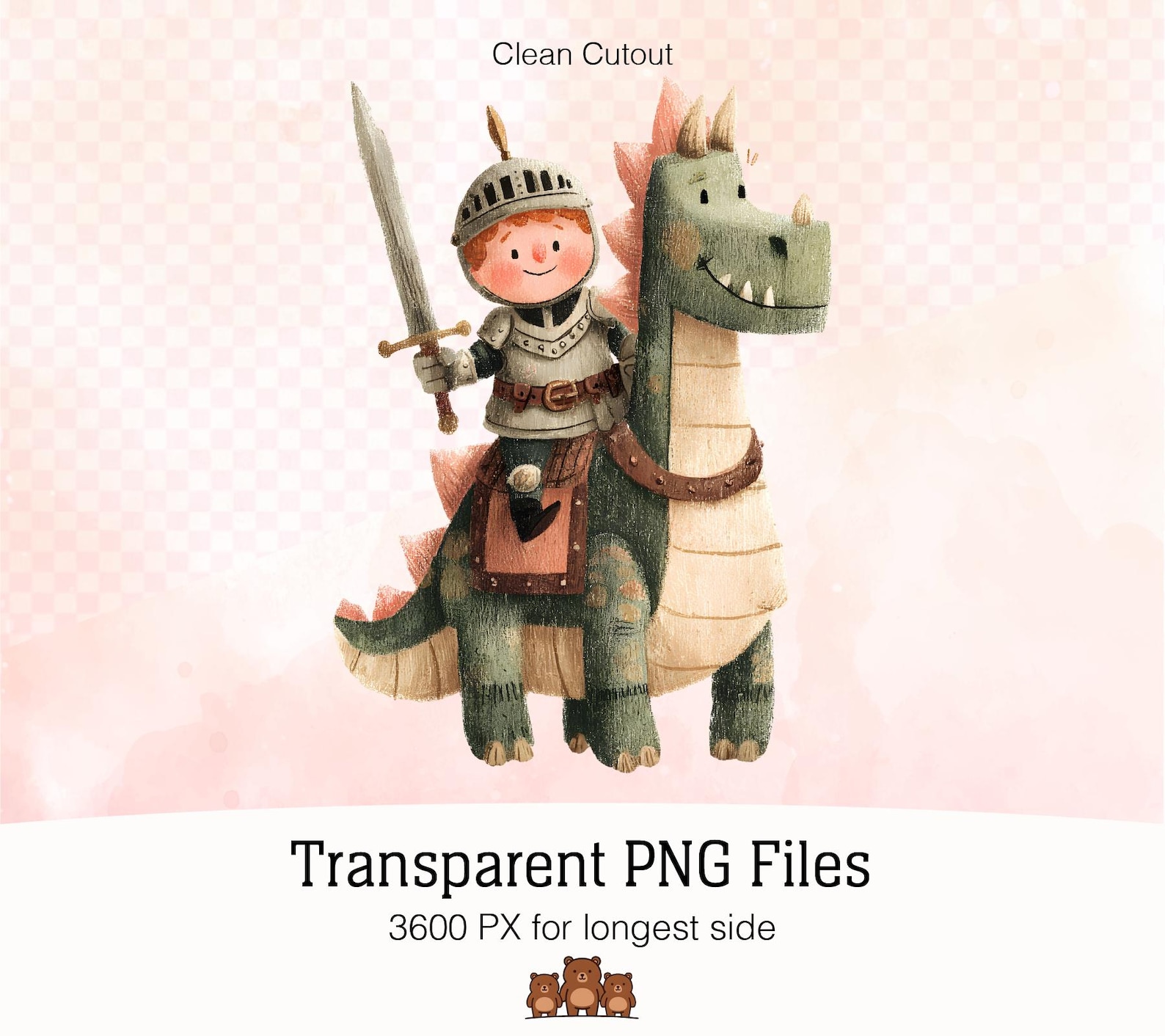 Watercolor Medieval Kids Clipart Bundle: Fantasy Knights, Princesses ...