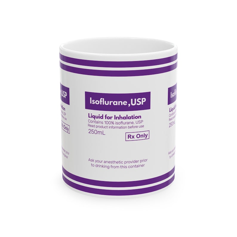 Iso Anesthesiology Trivia Mug, Funny Isoflurane Anaesthesia Nurse Mug ...
