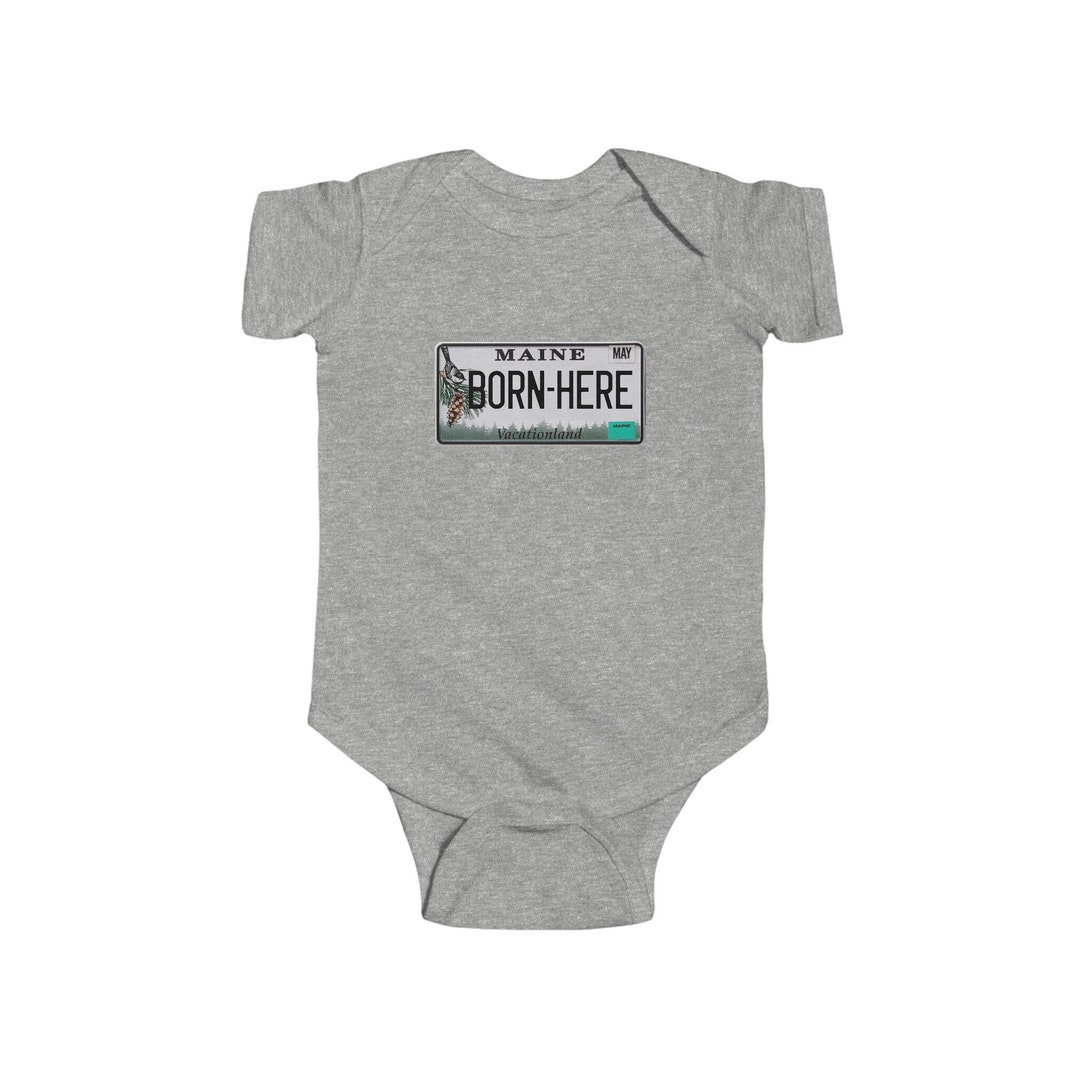 Maine ME Unique Gift Born Here License Plate Baby Infant Novelty Fine ...
