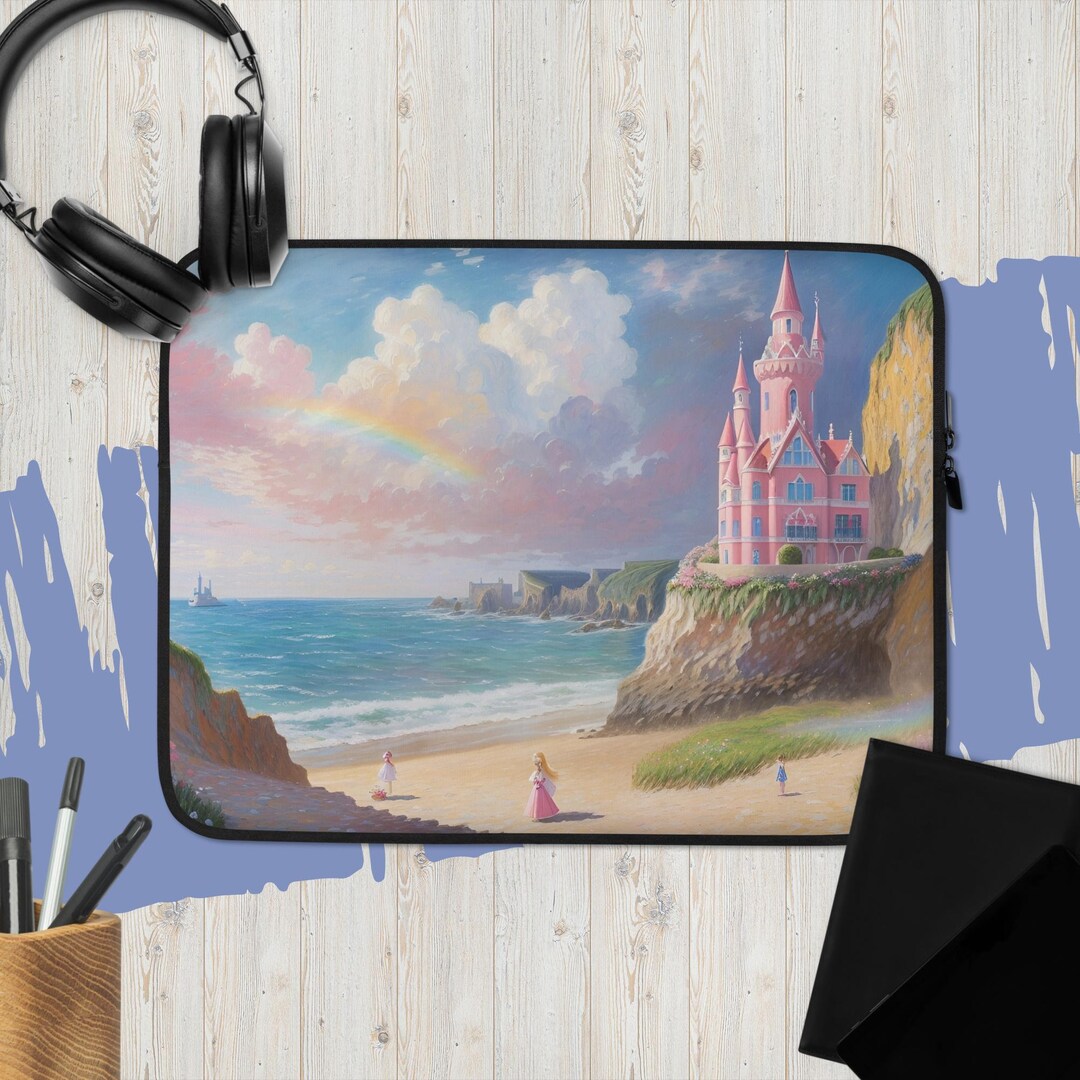 Barbie Laptop Sleeve Barbie Rainbow Cove Castle Laptop - Etsy