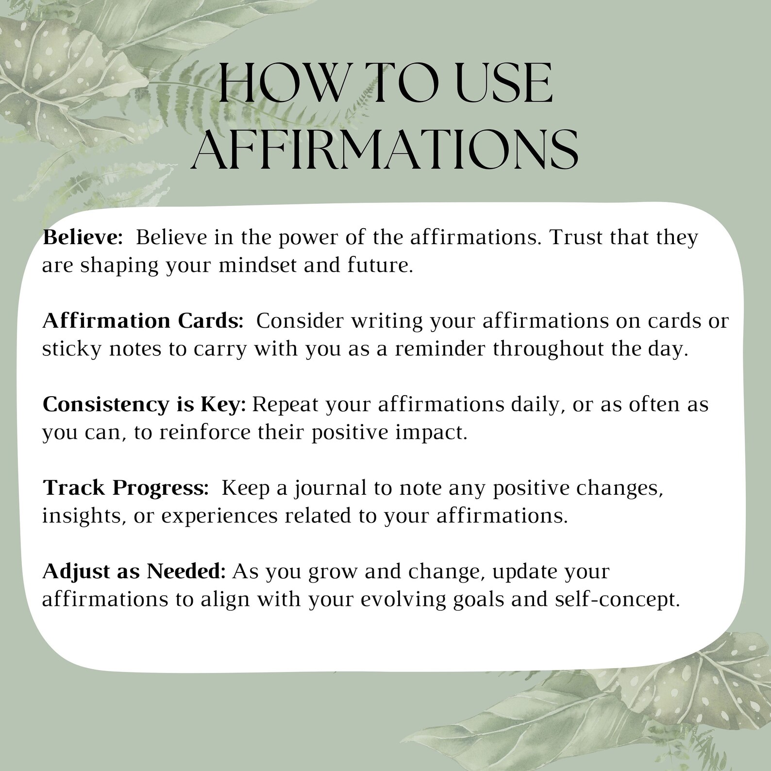 100 Affirmations on Self Concept | Self Concept Meditations | Abundance ...