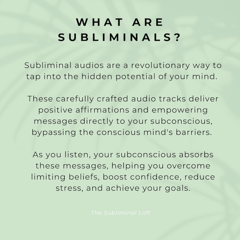 Subliminal Audio | 15 Min Custom Subliminal Audio | Subliminal Booster ...