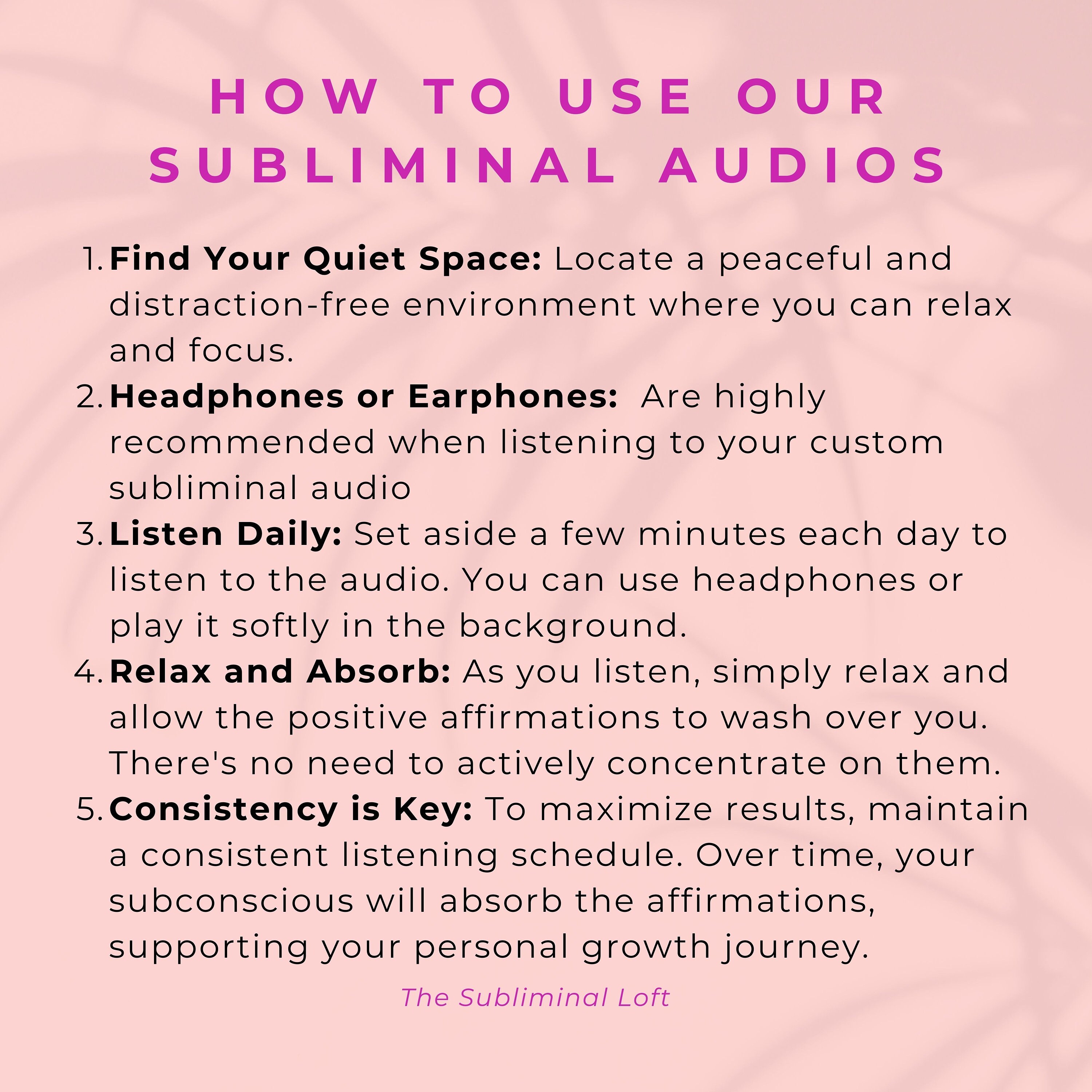 Manifest Your SP 15-minute Subliminal Audio Custom - Etsy