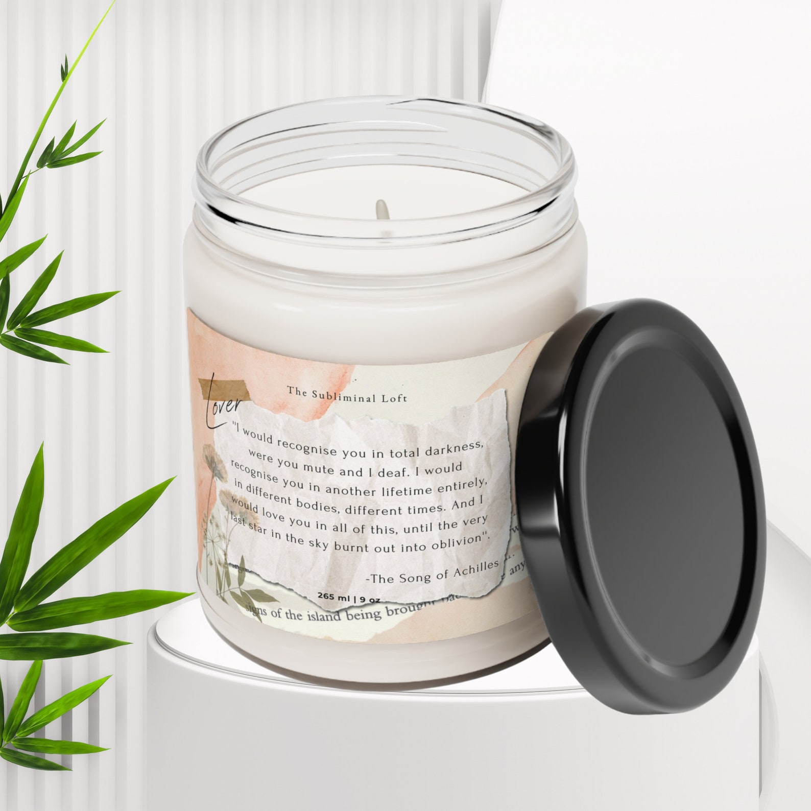 Achilles' Poem to Patroclus Candle | LOVE POEM CANDLE | Eternal Passion ...