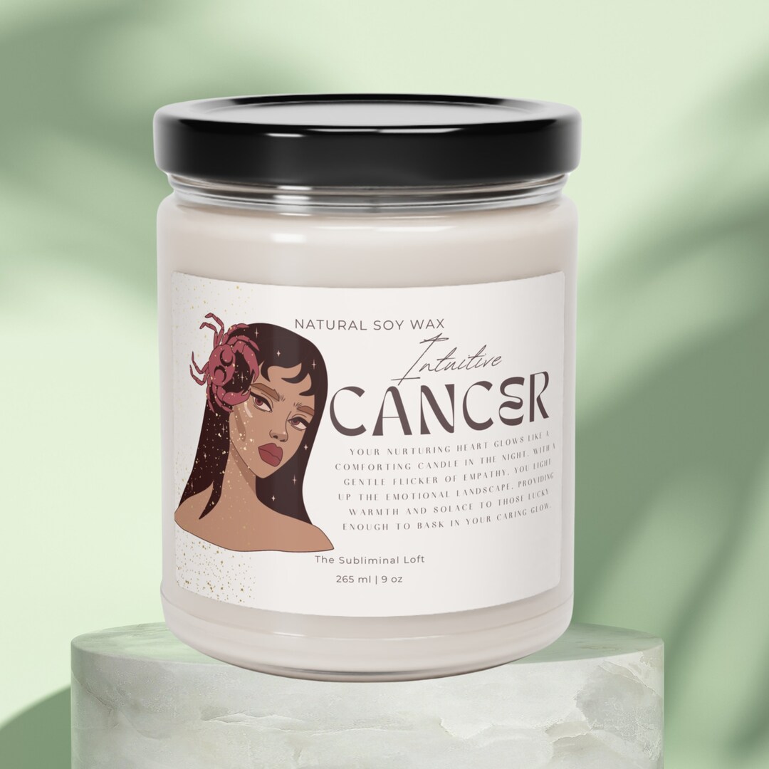 CANCER CANDLE Nurture the Soul's Glow ZODIAC Candles Cancer Birthday ...