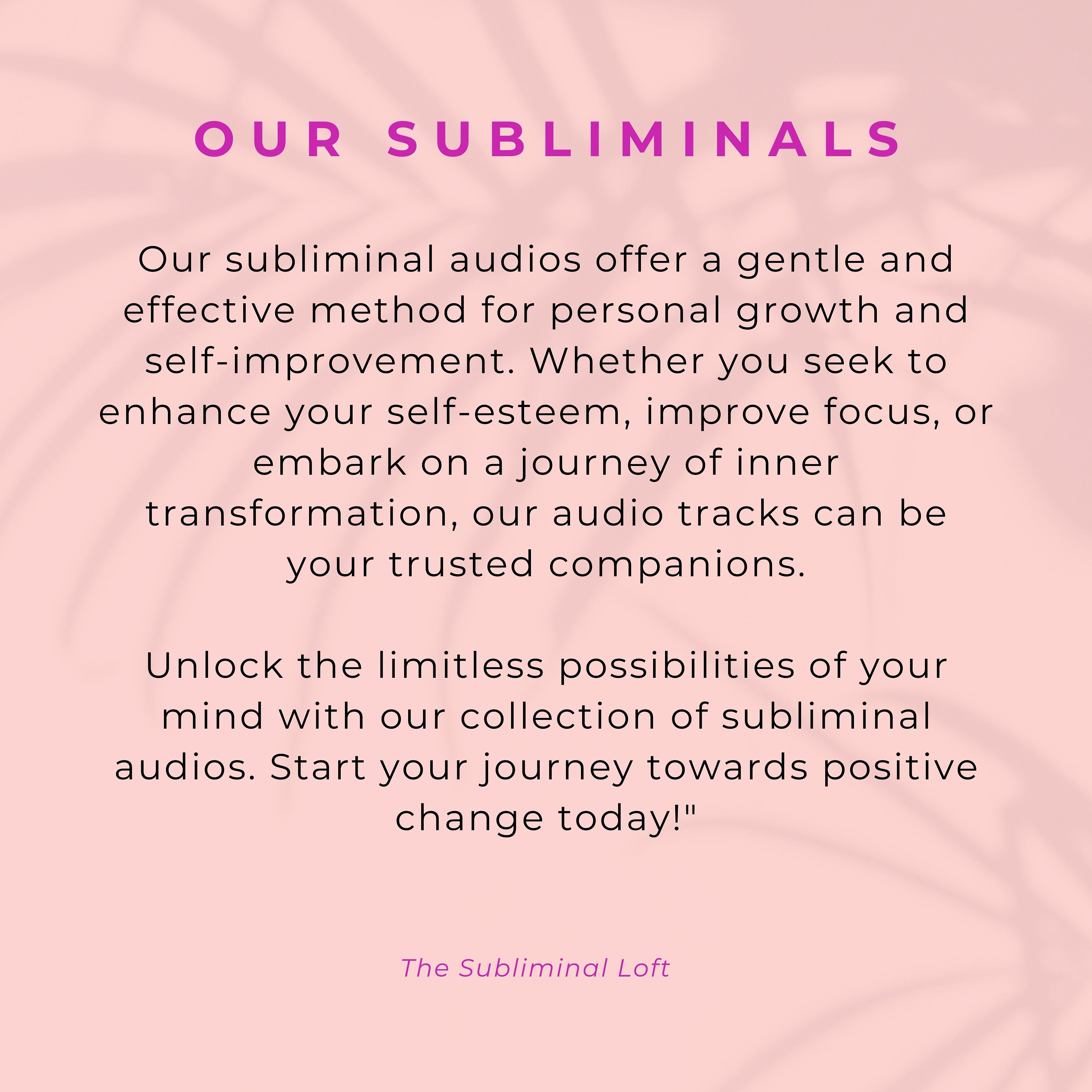 Manifest Your SP 15-minute Subliminal Audio Custom - Etsy