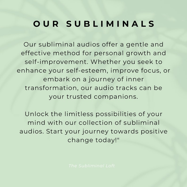 Subliminal Audio | 15 Min Custom Subliminal Audio | Subliminal Booster ...