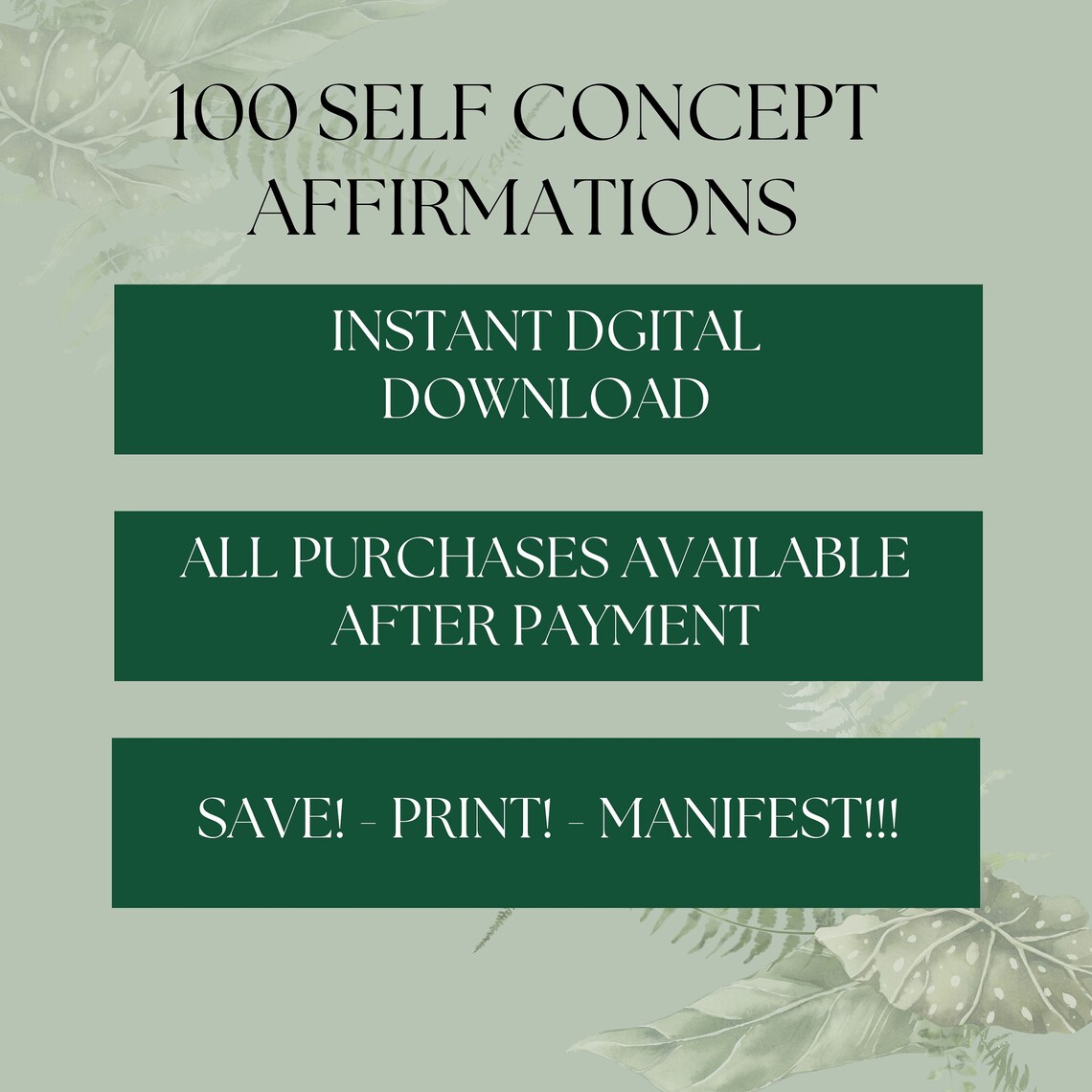 100 Affirmations on Self Concept | Self Concept Meditations | Abundance ...