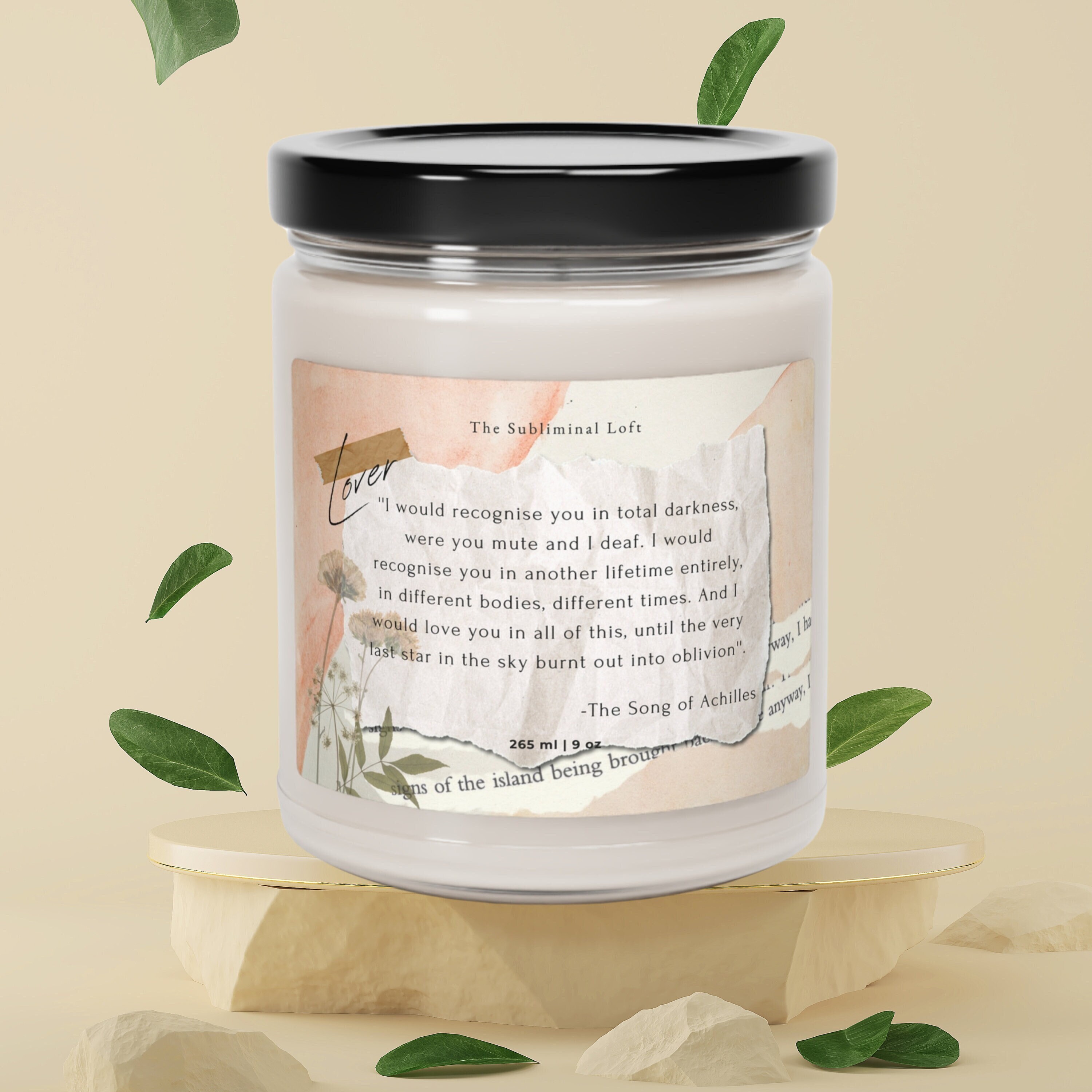 Achilles' Poem to Patroclus Candle | LOVE POEM CANDLE | Eternal Passion ...