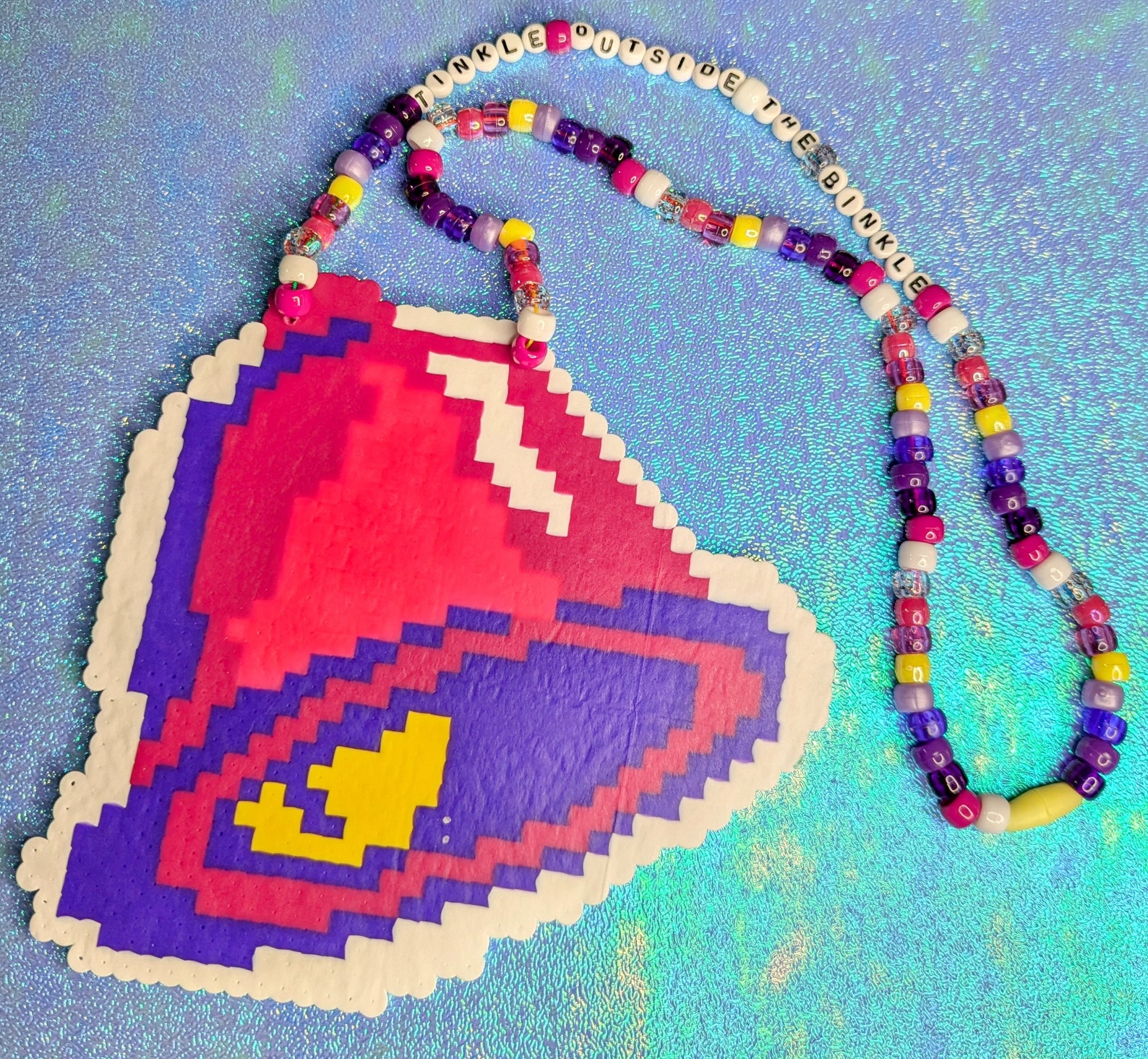 Taco Bell Perler Kandi Necklace - Etsy