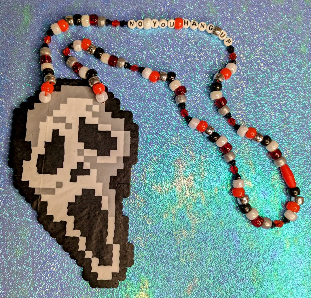 Scream Perler Kandi Necklace - Etsy