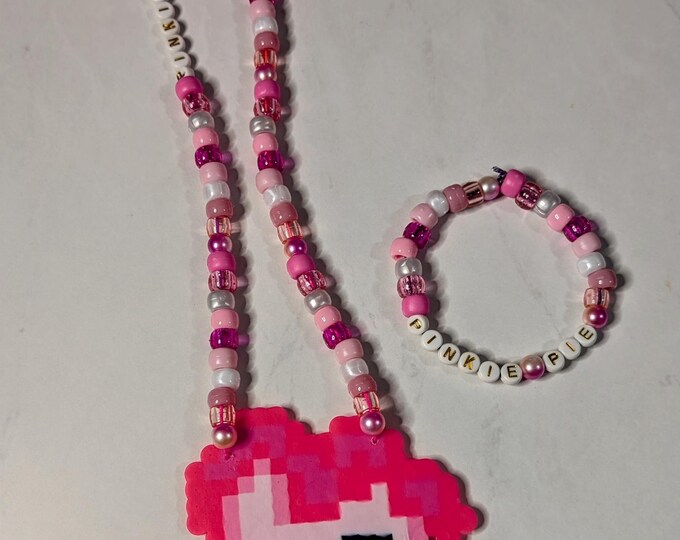 Pinkie Pie Perler Kandi Necklace - Etsy