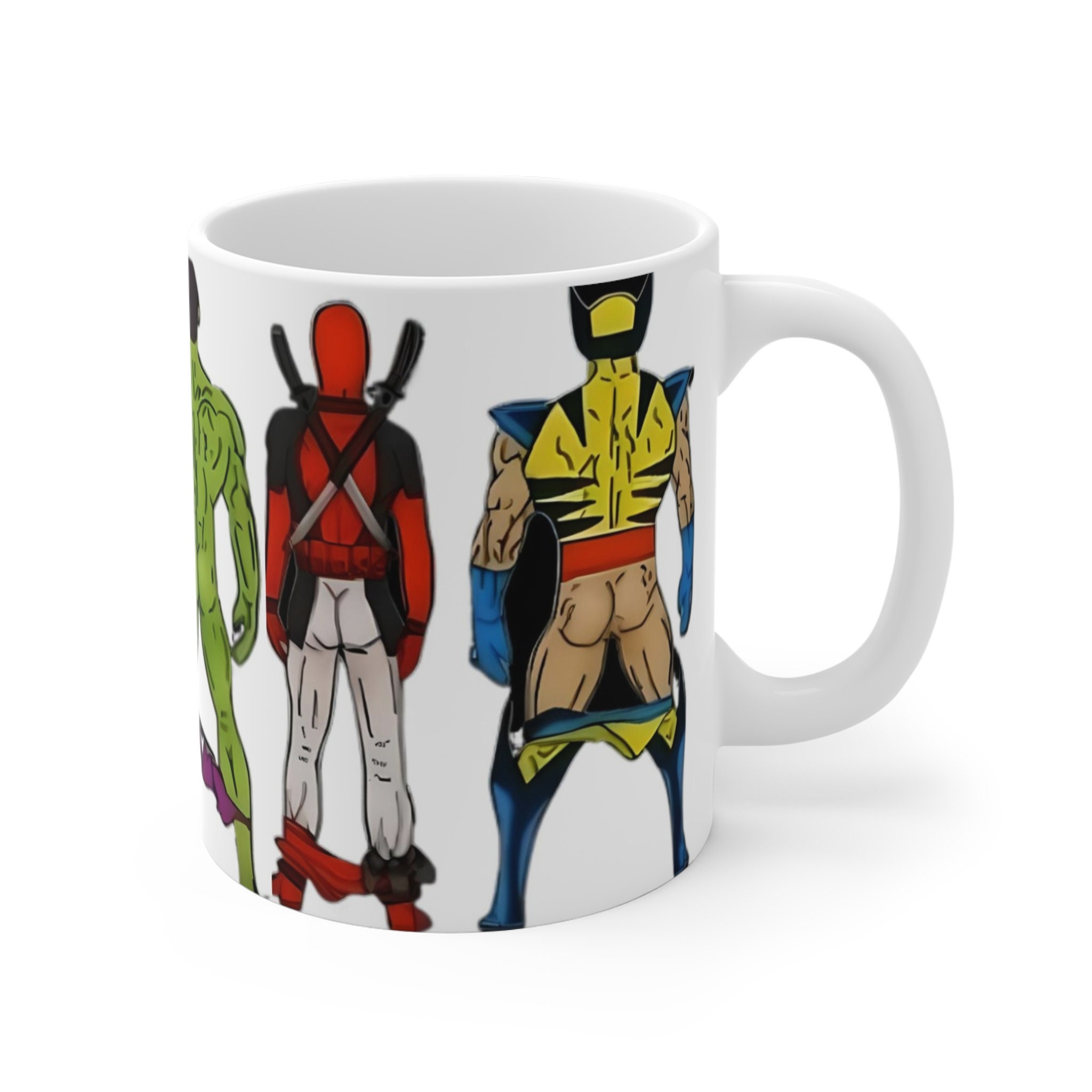 Mooning Super Heroes Gag Novelty Adult Mug 11oz - Etsy