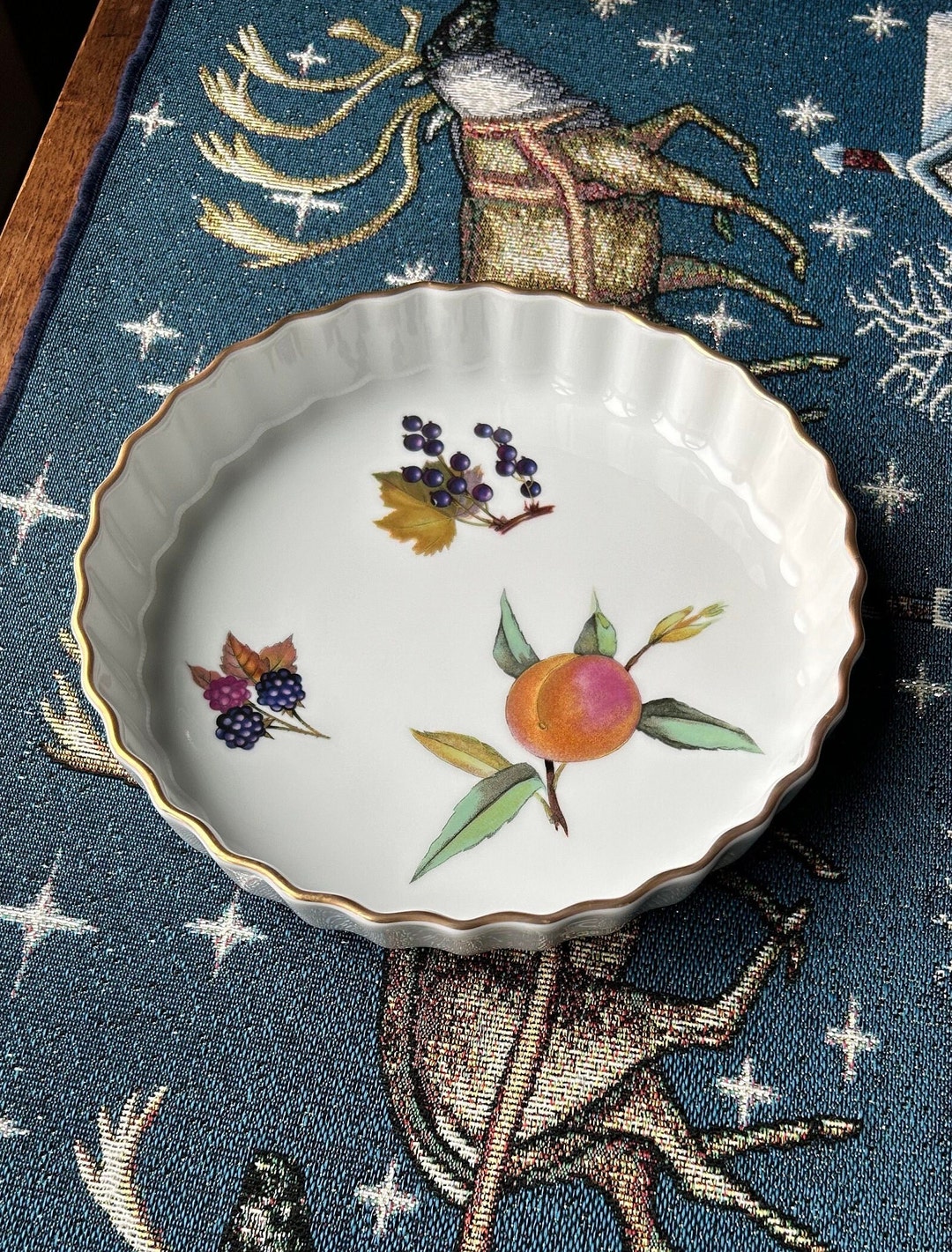Royal Worcester Fine Porcelain Fluted Tart/quiche Dish - Etsy