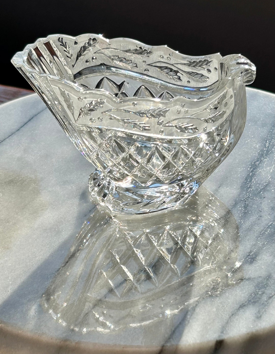 Crystal Sleigh Potpourri/candy Dish - Etsy