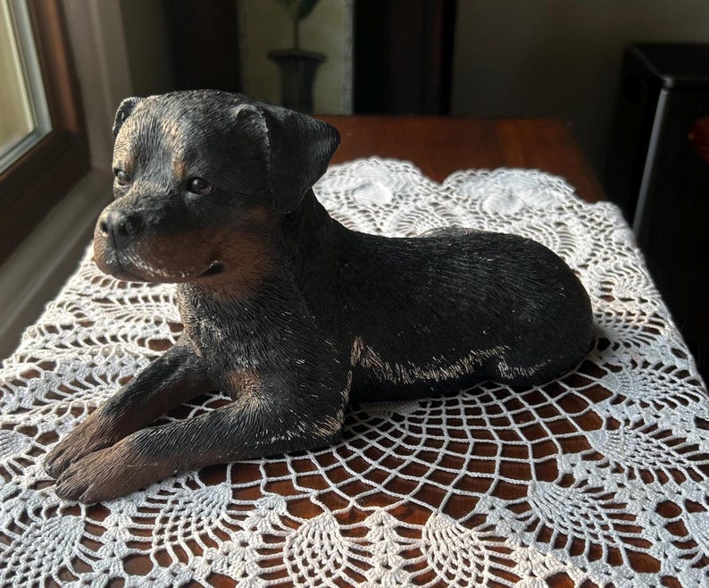 Vintage Sandicast Rottweiler Figurine 1986 - Etsy