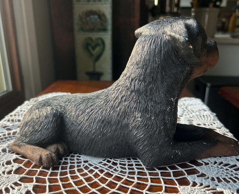 Vintage Sandicast Rottweiler Figurine 1986 - Etsy