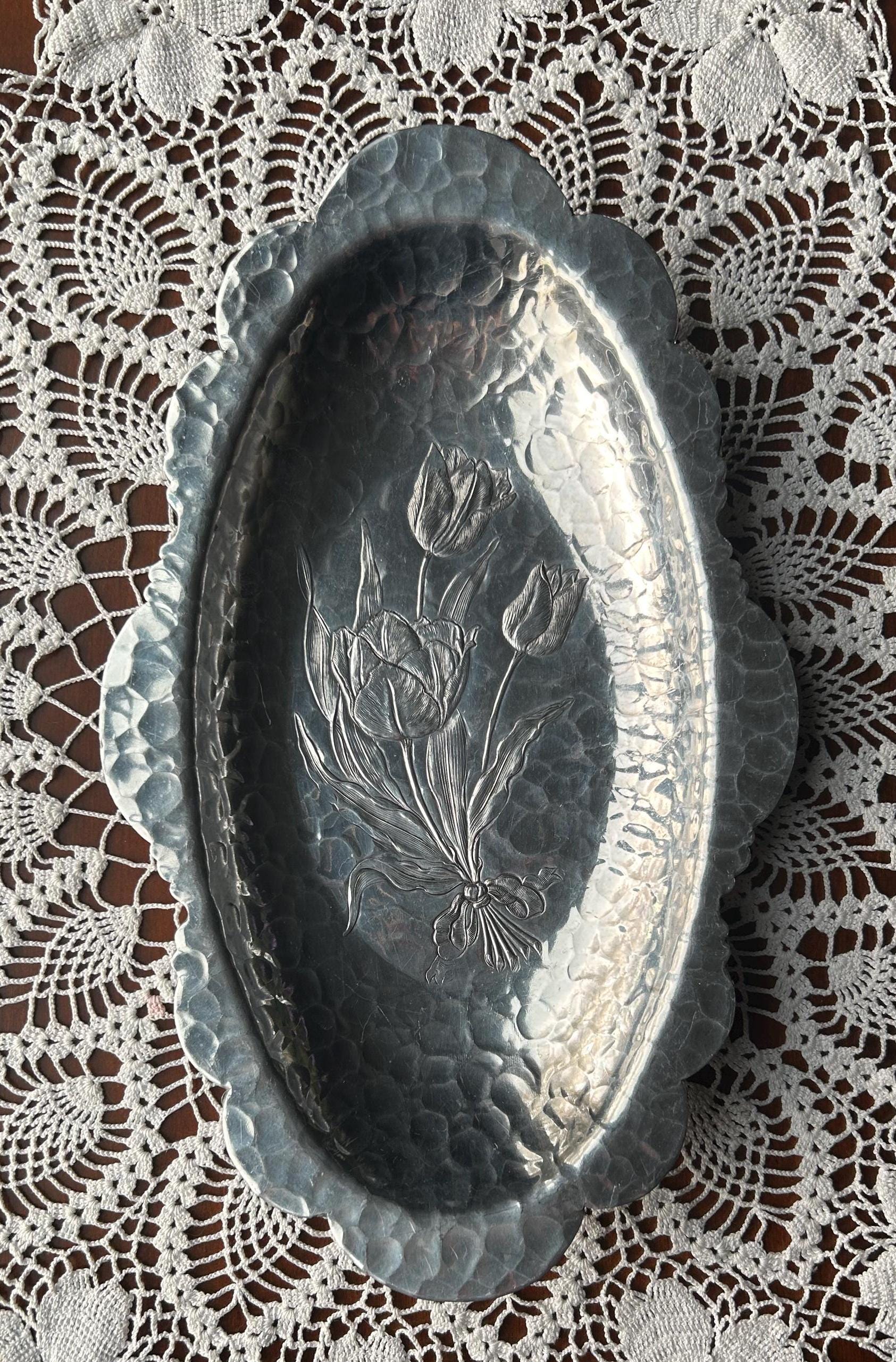 Vintage Rodney Kent #406 Tulips Hand Wrought Creations Hammered ...