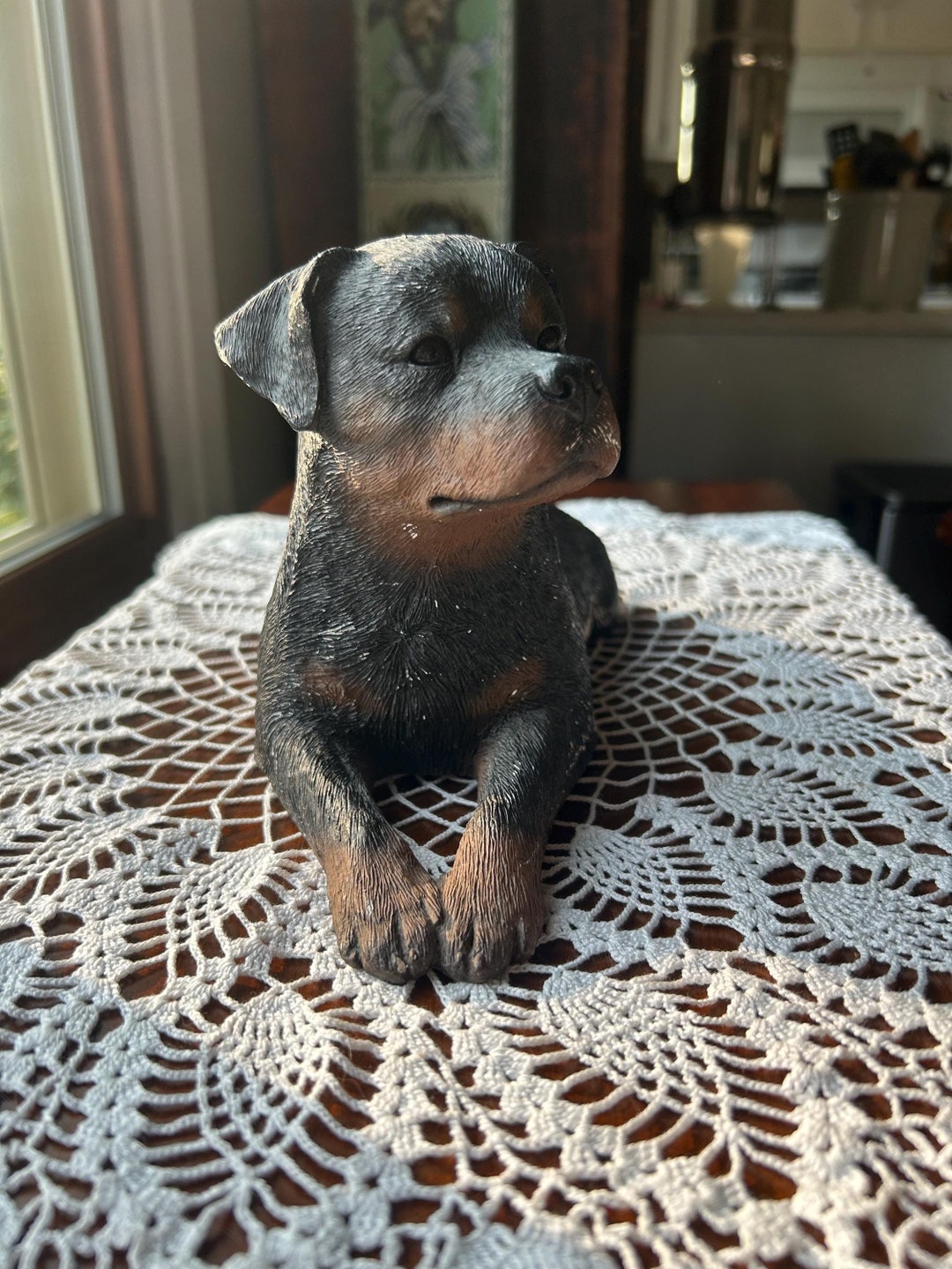 Vintage Sandicast Rottweiler Figurine 1986 - Etsy