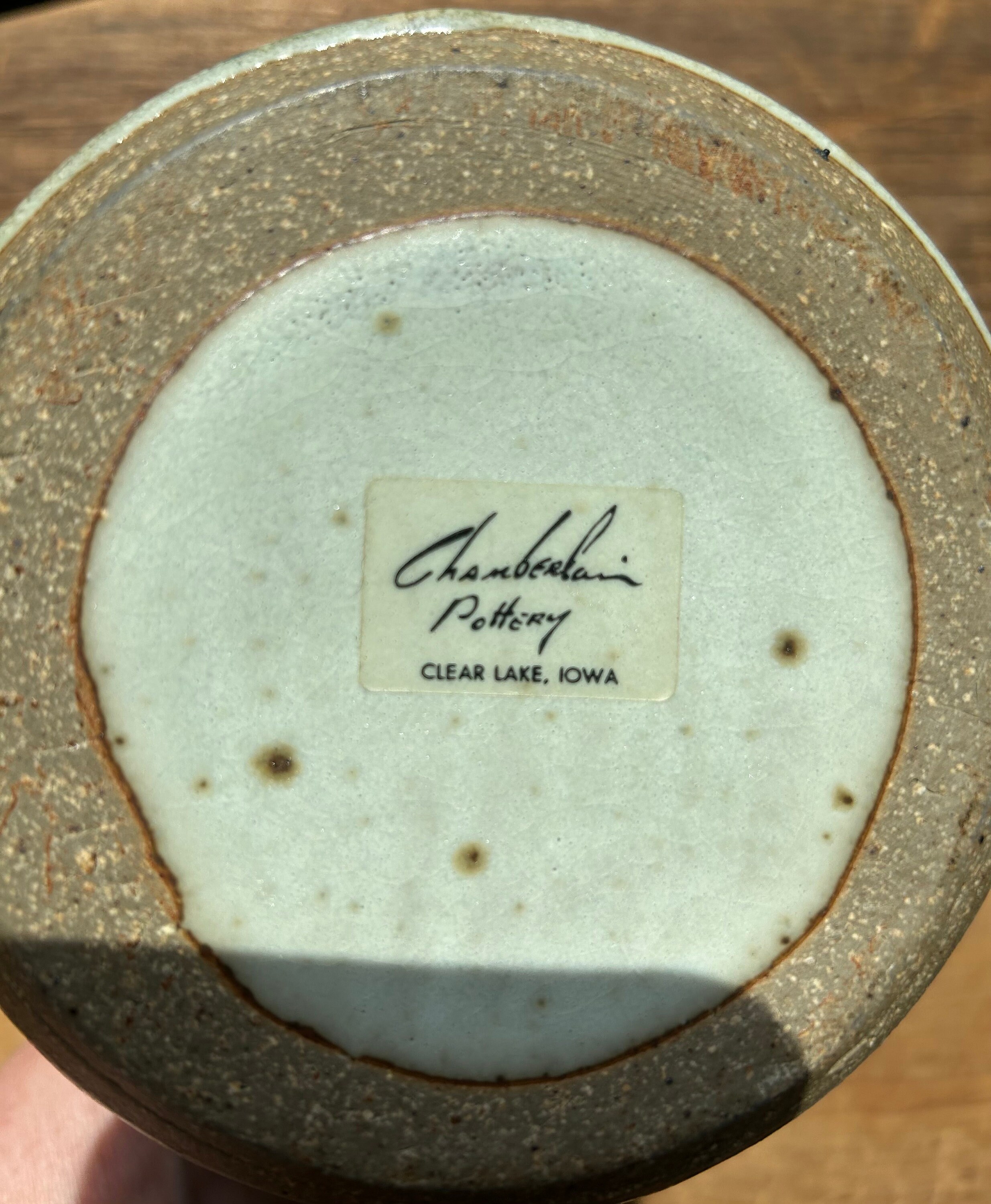 Vintage Studio Oil Lamp With Wick, Chamberlain Pottery, Clear Lake ...