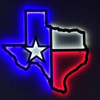 Texas Neon Sign, Texas Map Led Neon, Western Led Light, Light Sign ...