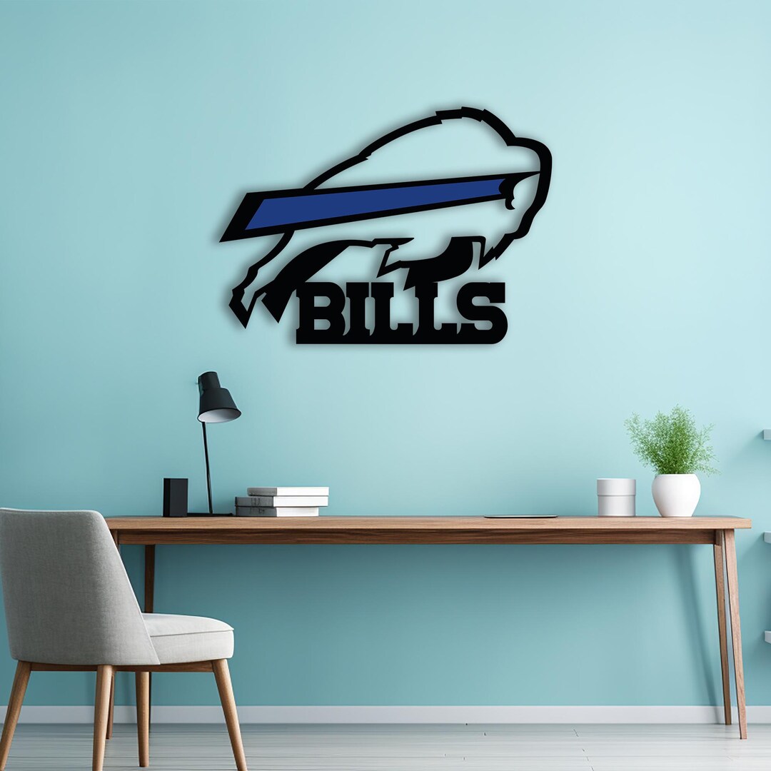 Buffalo Bills Metal Sign, Football Team Sign, Sports Team Sign, Buffalo ...