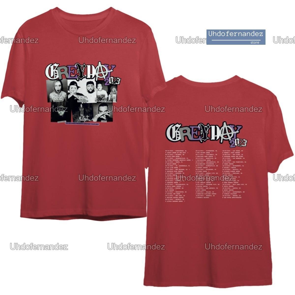 Grey Day Tour 2023 Shirt, 2-sides Grey Day Tour 2023 Shirt, Suicideboy ...