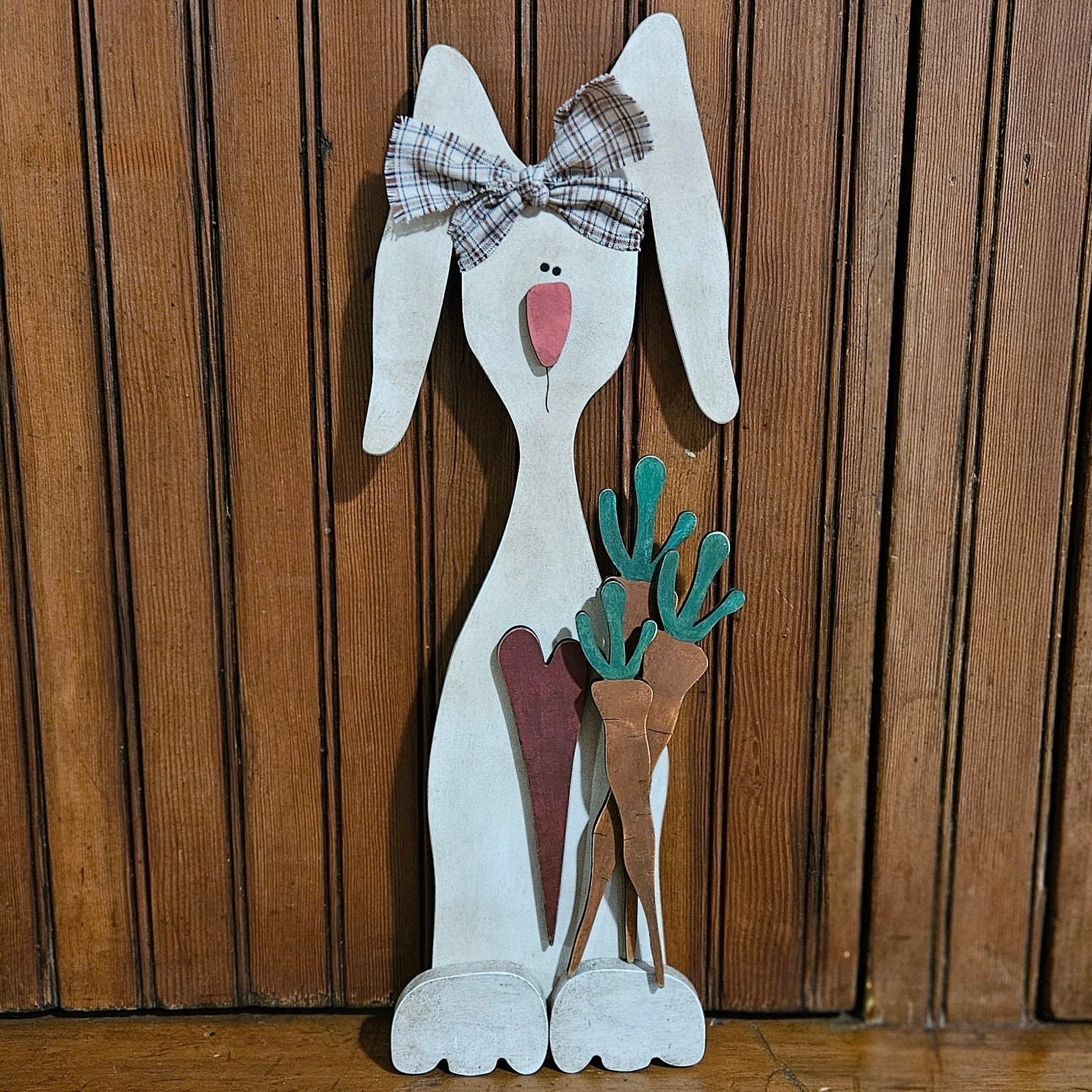 Primitive Easter Bunny Shelf Sitter, Easter Bunny, Wooden Bunny, Easter ...