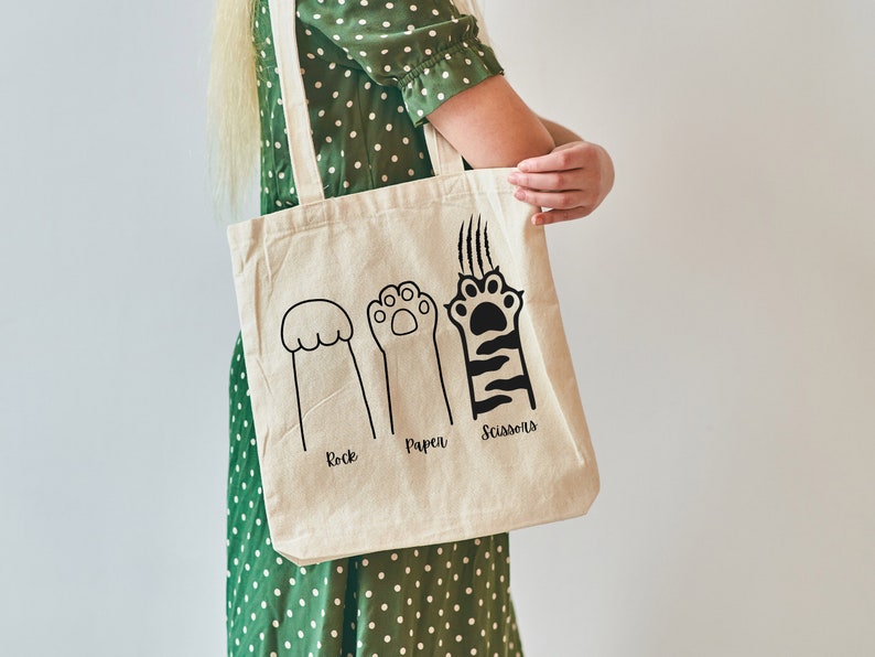 Cat Paw Rock Paper Scissors SVG, Razor Sharp Cat Claws Gift Apparel ...