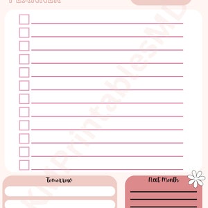 Daily Planner Printable Digital Download | Undated | Modern Lifestyle ...