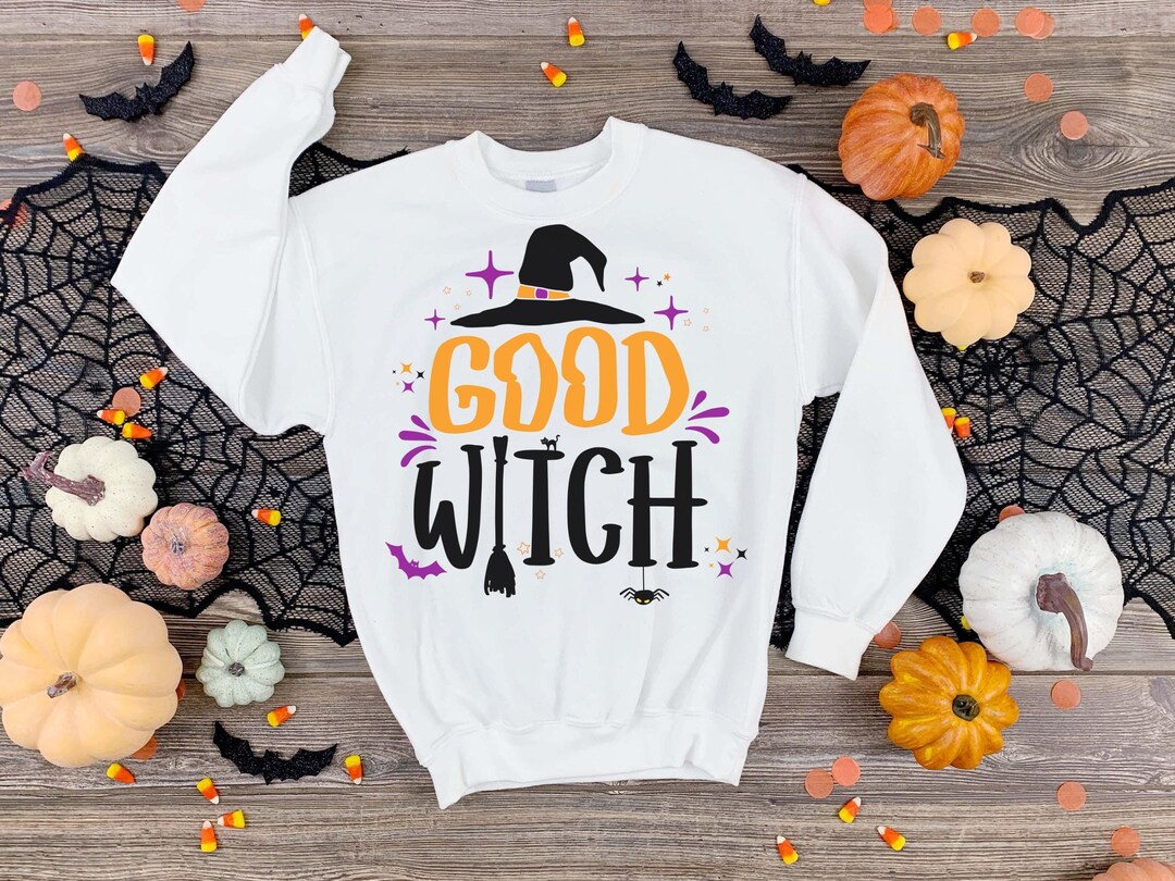 Good Witch Halloween Witch Hat Broom Spider Black Cat Png Shirt Mug - Etsy