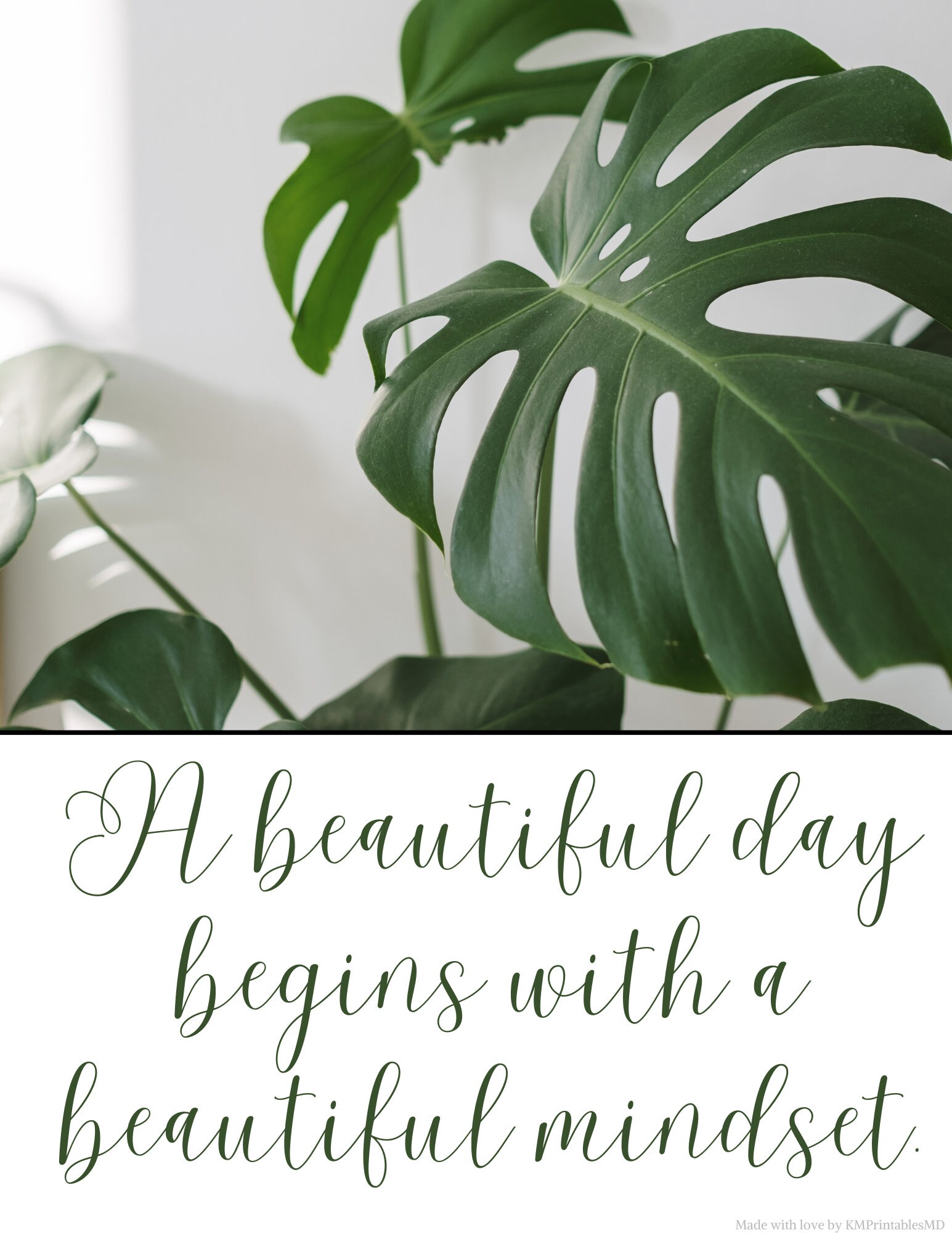 Botanical Quotes Frameable Motivational Printable Art, Modern Wall Art ...